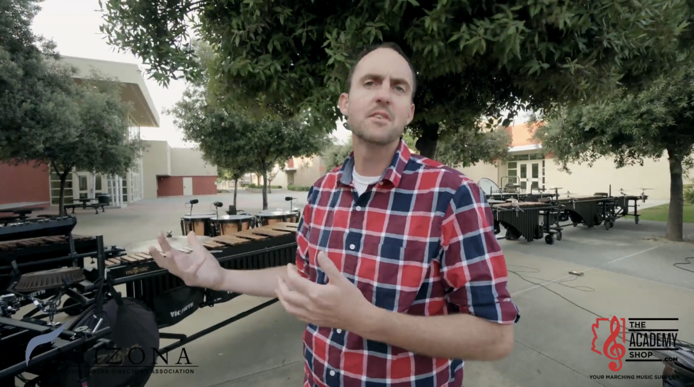 Setting Up the Front Ensemble – Arizona Academy of the Performing Arts